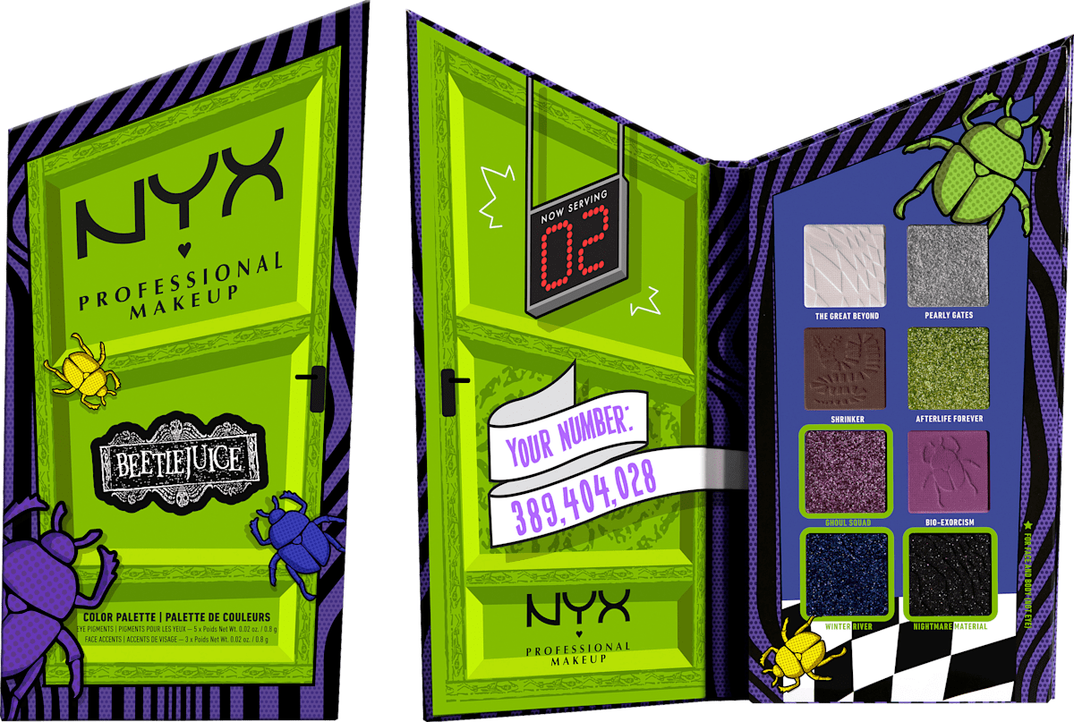 NYX PROFESSIONAL MAKEUP Lidschattenpalette Beetlejuice Color Deceased ...