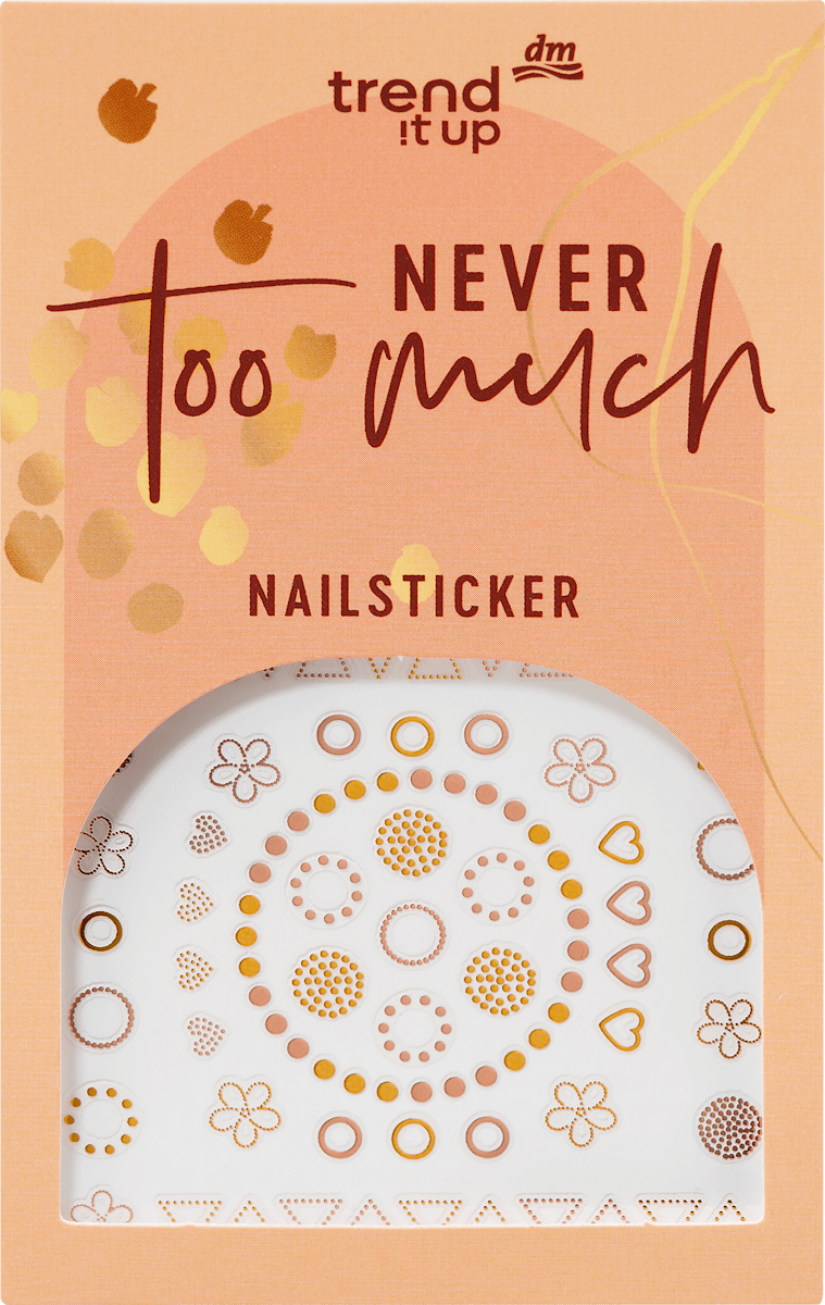 trend !t up Sticker unghie Never too much, 89 pz | dm Italia