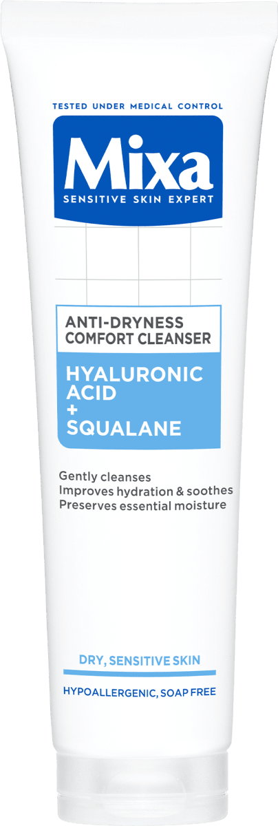Mixa Anti-Dryness Comfort gel za pranje lica - hijaluronska kiselina i ...