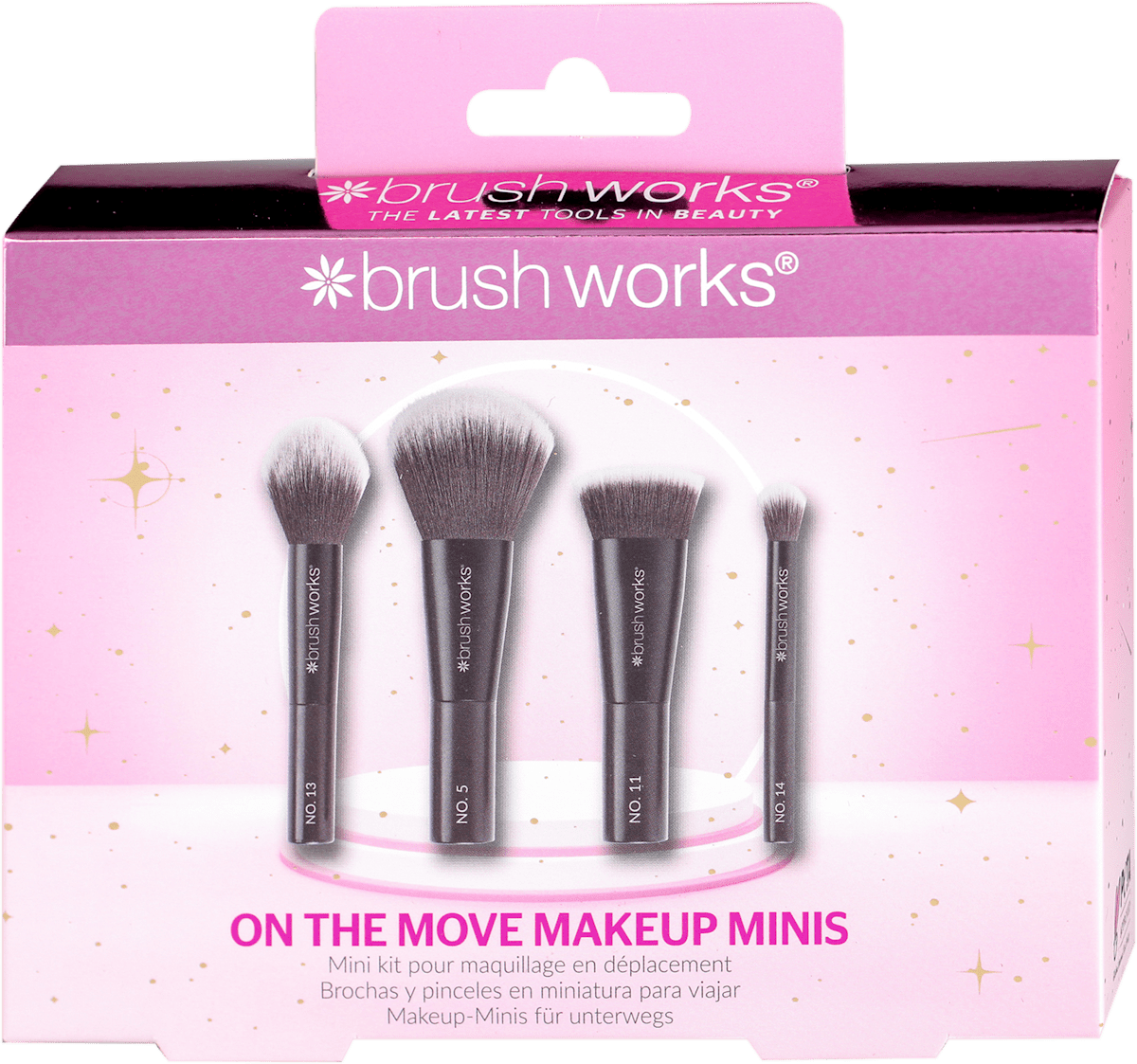 brush works ON THE MOVE MAKE UP set mini četkica za šminkanje, 1 kom | dm.rs