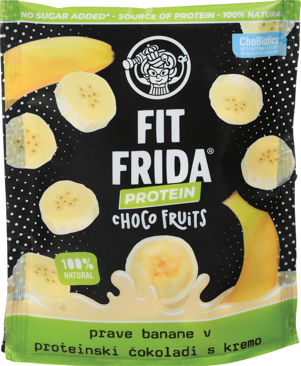 TETA FRIDA Prave banane v proteinski čokoladi s kremo, 100 g | dm.si