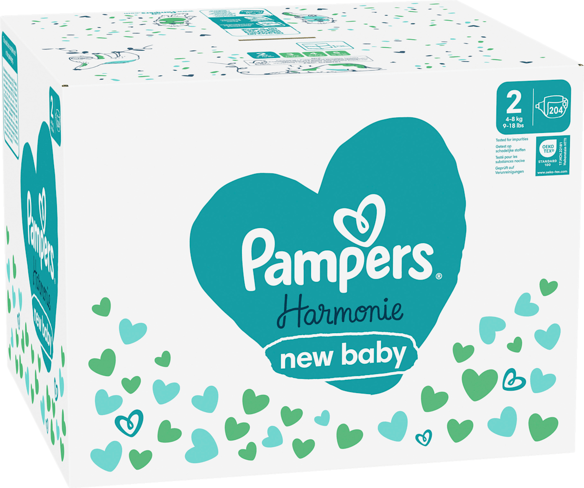 Pampers Harmonie Windeln Gr. 2 Mini (4-8 kg) Monatspackung, 204 St | dm.at