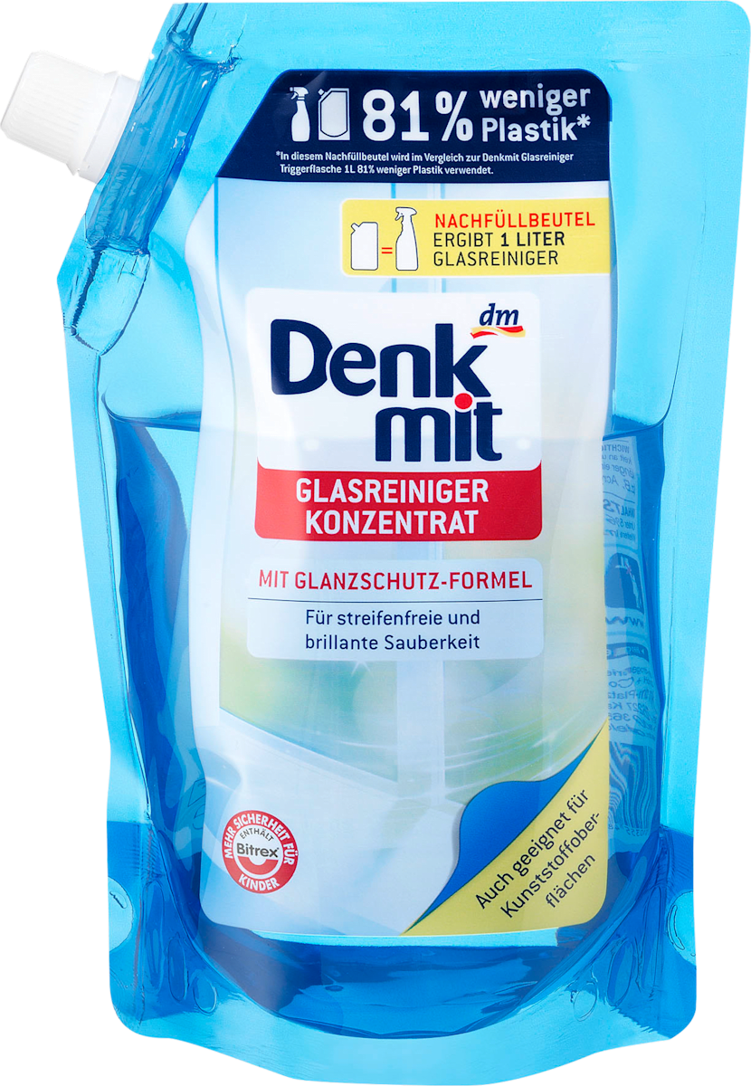 Denkmit Skoncentrowany płyn do mycia szyb, opakowanie uzupełniające ...