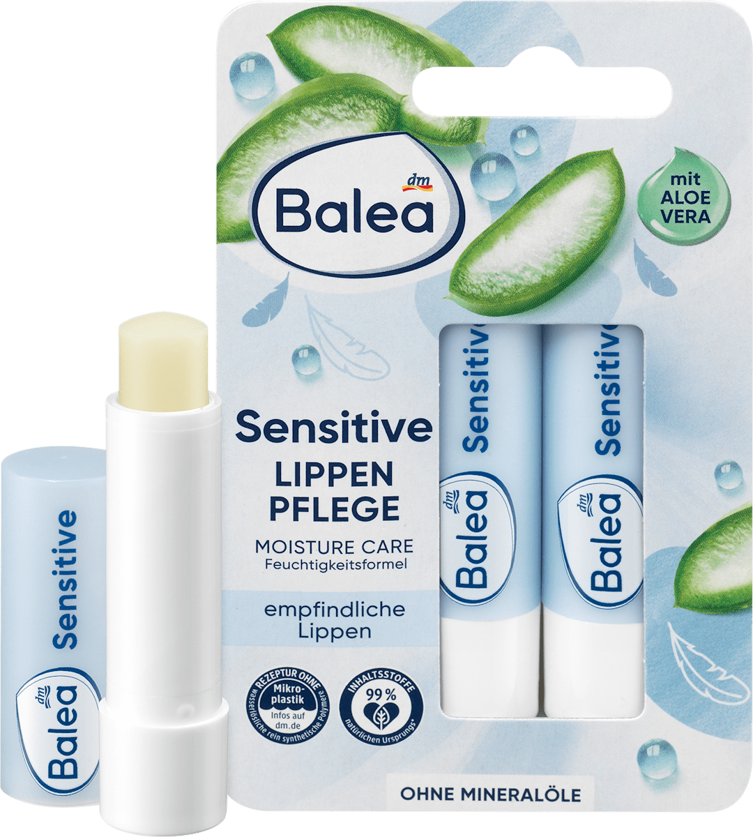 Balea Lippenpflege Sensitive, 9,6 g dauerhaft günstig online kaufen | dm.de