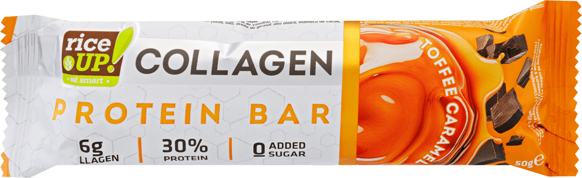 Rice Up! Collagen Protein Bar - toffee karamela, 50 g | dm-drogeriemarkt.ba