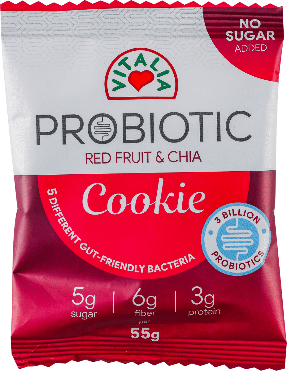 VITALIA Probiotic keks - crveno voće i chia sjemenke, 55 g | dm ...