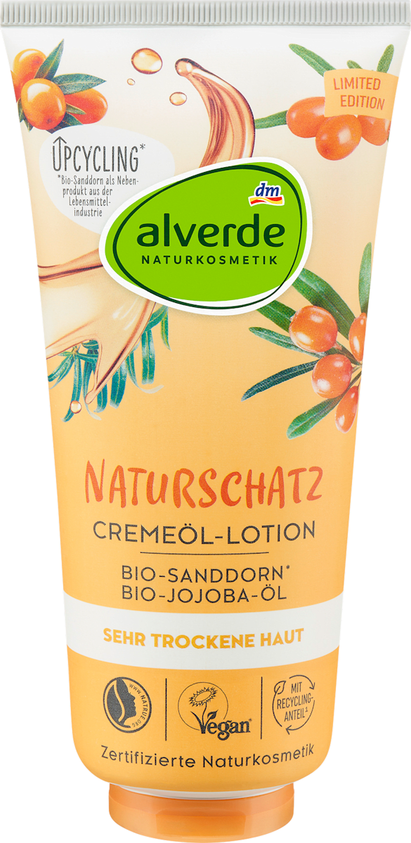 alverde NATURKOSMETIK Лосион за тяло с био облепиха, 200 ml | dm България