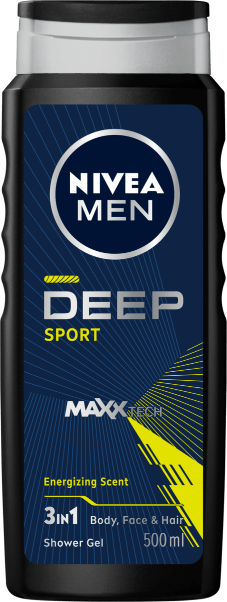 NIVEA MEN Tusfürdő Deep Sport, 500 ml | dm.hu