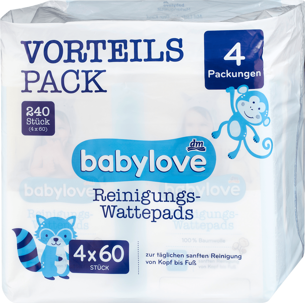 babylove Dischetti di cotone per bambini, confezione risparmio assort ...