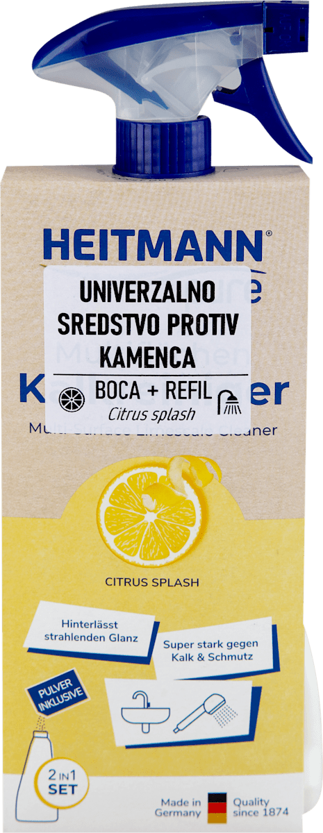HEITMANN pure pure 2 IN 1 set: univerzalno sredstvo protiv kamenca ...