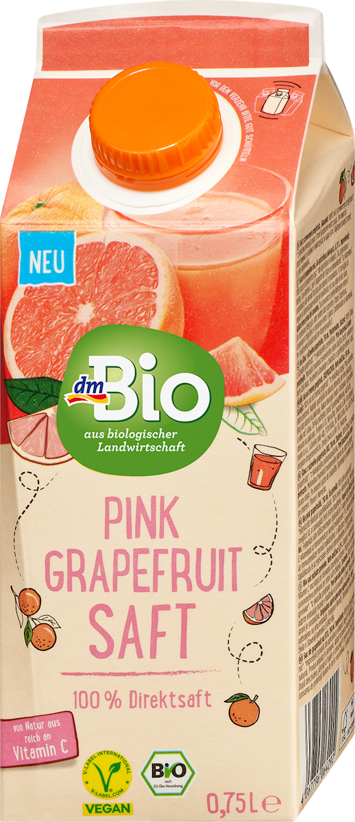 dmBio Suc de grapefruit roz, 750 ml | dm.ro