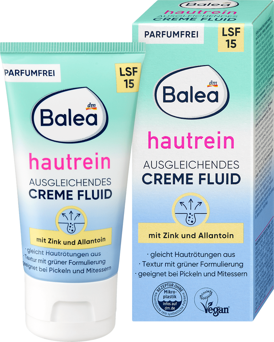 Balea Creme Fluid hautrein LSF 15, 50 ml | dm.at
