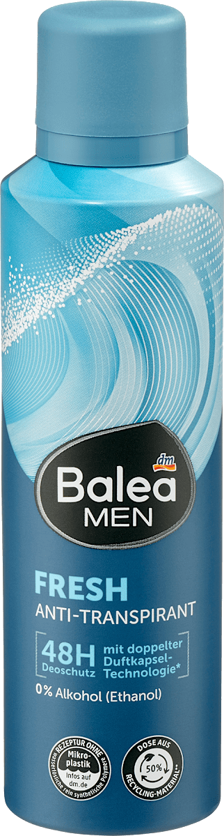 Balea MEN Antitranspirant Deospray Fresh, 200 ml dauerhaft günstig ...