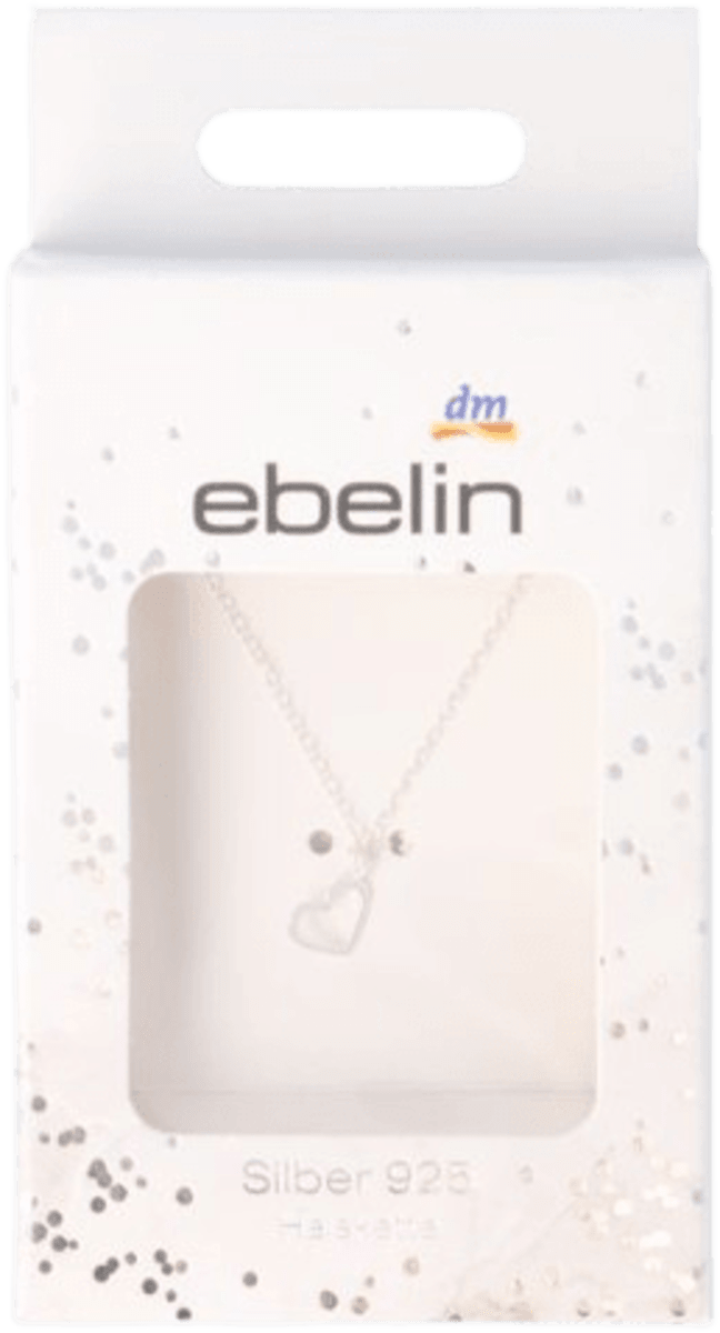 ebelin Halskette mit Herzform-Anhänger aus Silber 925, 1 St | dm.at
