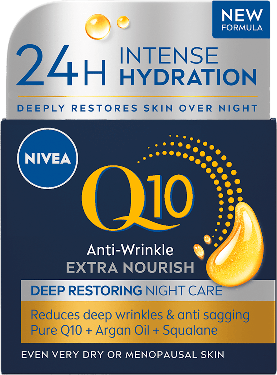 NIVEA Q10 Anti-Wrinkle noćna krema za lice Extra Nourish, 50 ml | dm.hr