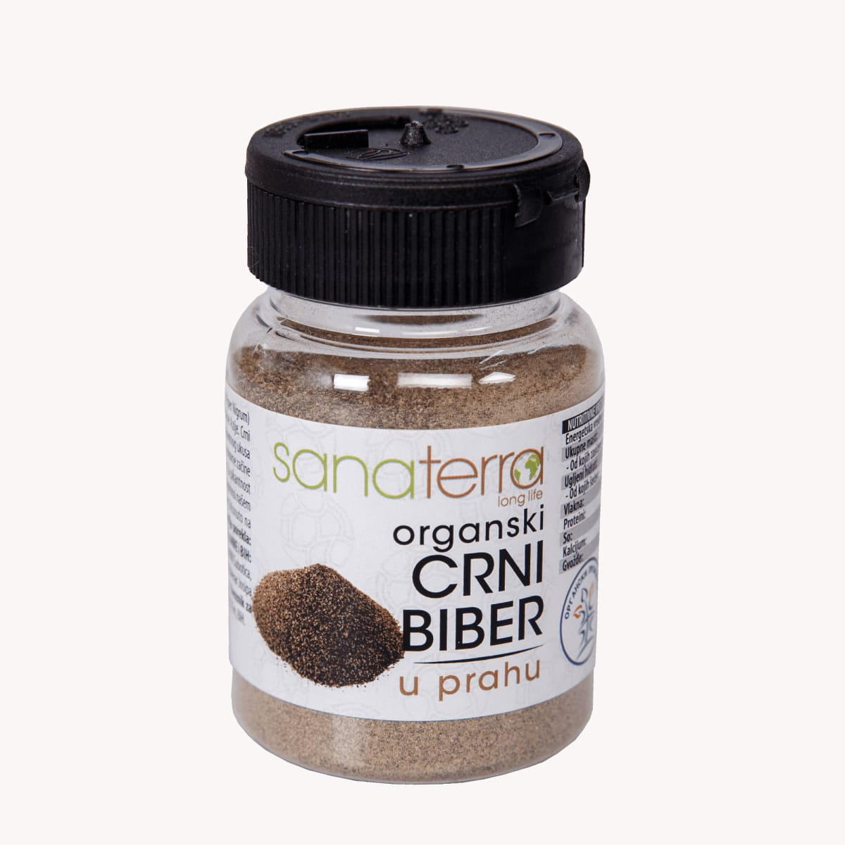 sanaterra CRNI BIBER - organski, 50 g | dm.rs