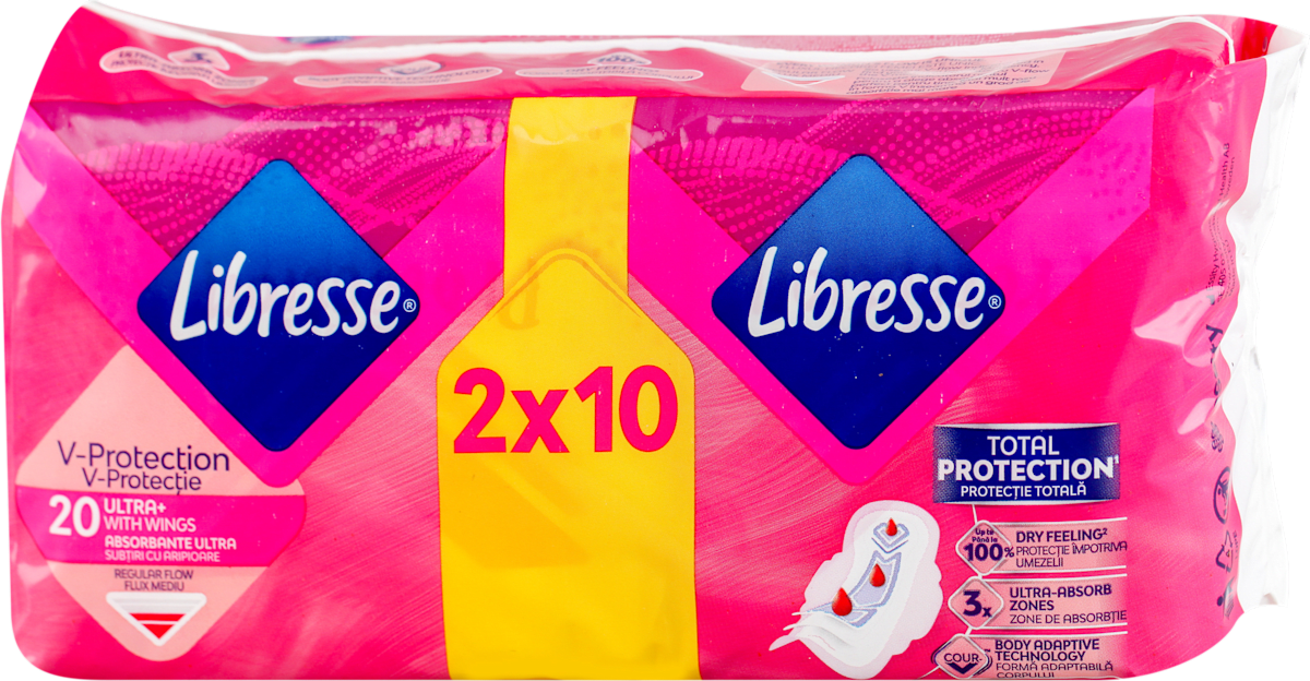 Libresse freshness & protection ciklusni ulošci sa krilcima – ultra, 20 ...