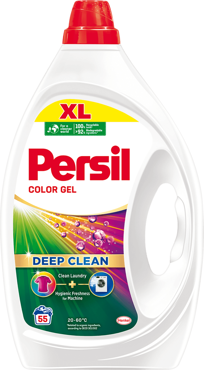 Persil Гел за цветно пране Color Deep Clean, 55 пранета, 2,475 L | dm ...