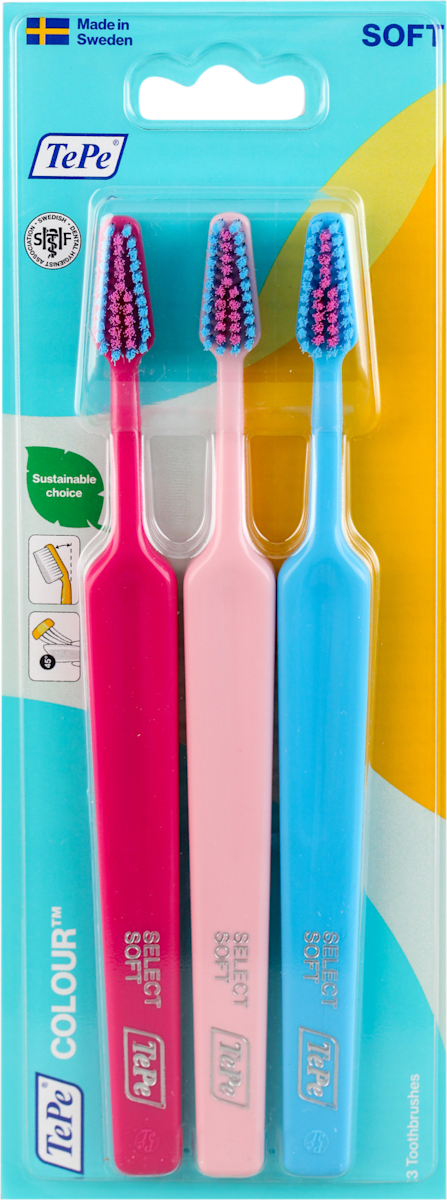 TePe COLOUR SOFT četkice za zube - meke, više vrsta, 3 kom | dm.rs