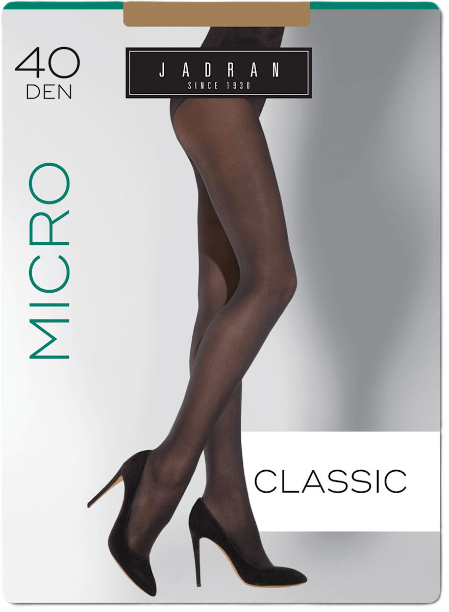 JADRAN ČARAPE Micro hulahopke Classic, 40 DEN, veličina 3 – 4 – Tamno ...