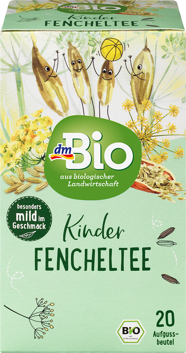 dmBio Kindertee Fenchel (20 Beutel), 30 g | dm.at