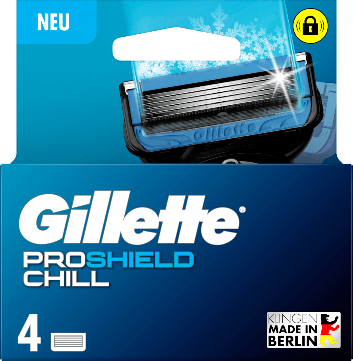 Gillette Rasierklingen, ProShield Chill, 4 St dauerhaft günstig online ...