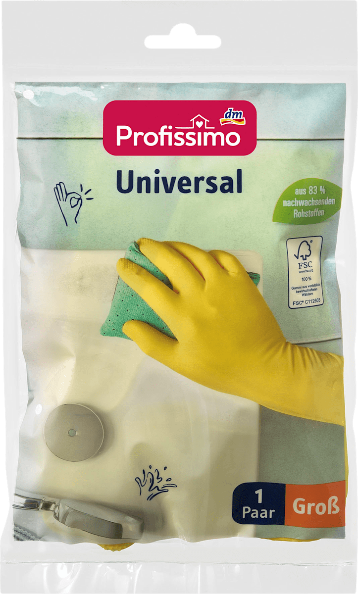Profissimo Домакински ръкавици, универсален размер, 1 чифт | dm България
