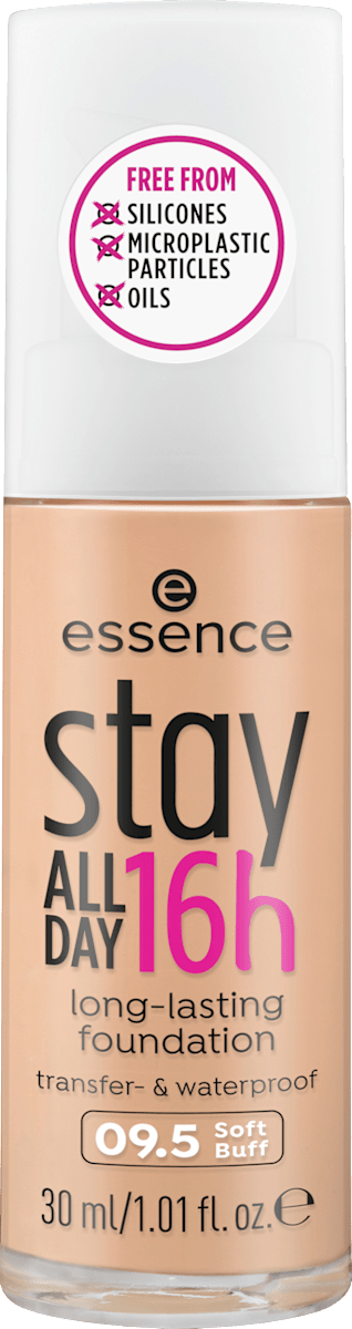 essence Foundation Stay All Day 16h Long-Lasting 09.5 Soft Buff, 30 ml ...