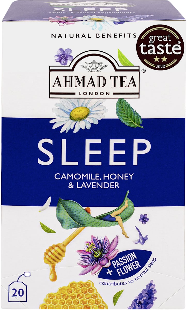 AHMAD TEA Sleep čaj – kamilica, med i lavanda, 20 vrećica, 30 g | dm ...