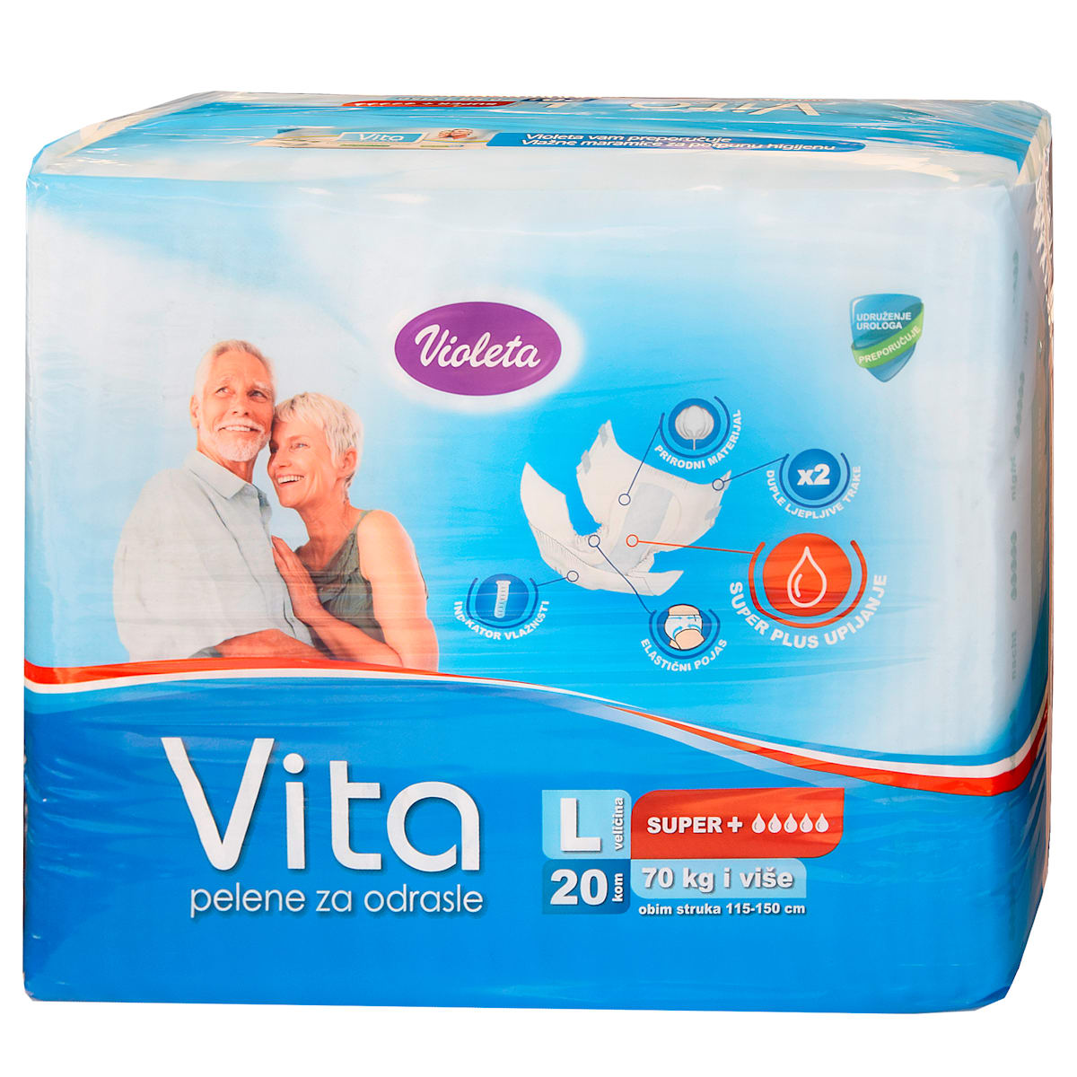 Violeta Vita pelene za odrasle - L super plus, 20 kom. | dm ...