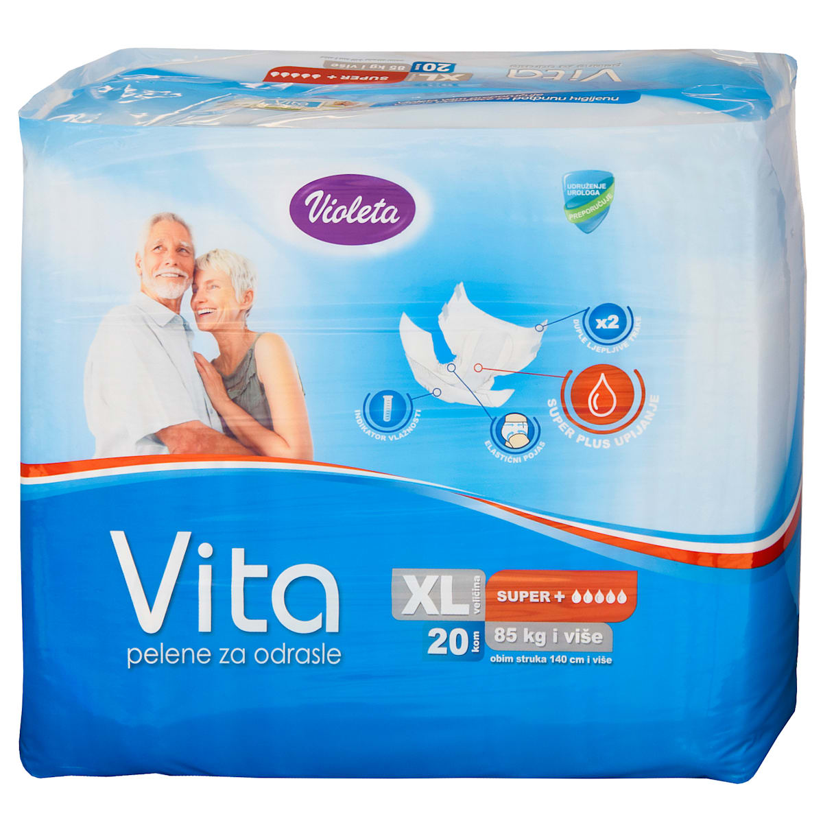 Violeta Vita pelene za odrasle - XL super plus, 20 kom. | dm ...