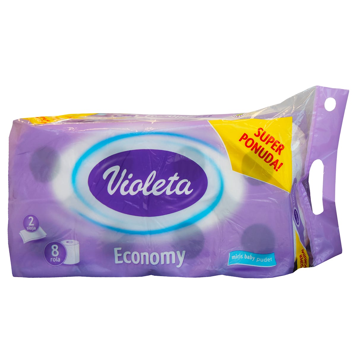 Violeta Economy toaletni papir 2 - slojni,113 listića, 8 kom. | dm-drogeriemarkt.ba