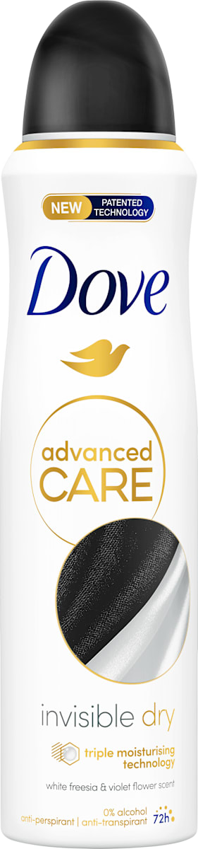 Dove Дезодорант advanced care Invisible dry, 150 ml | dm България