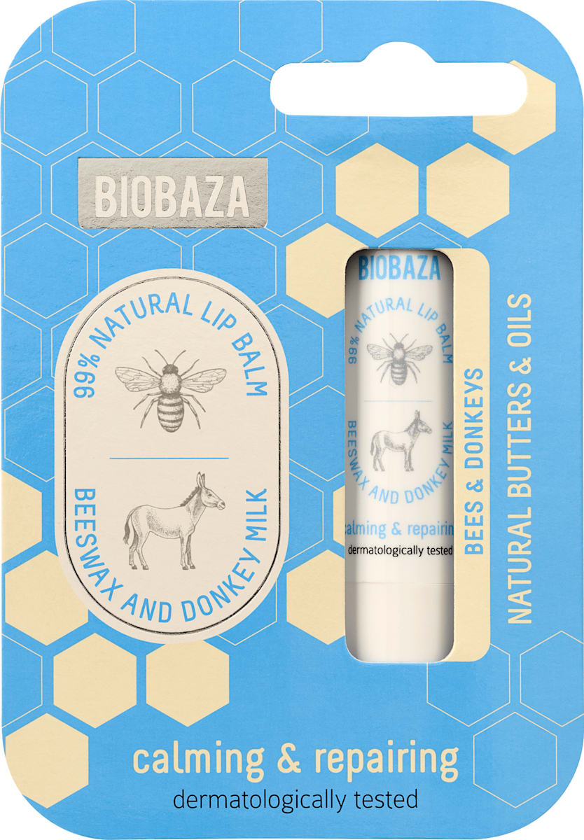 Biobaza Bees & Donkeys balzam za usne, 4,5 g | dm.hr