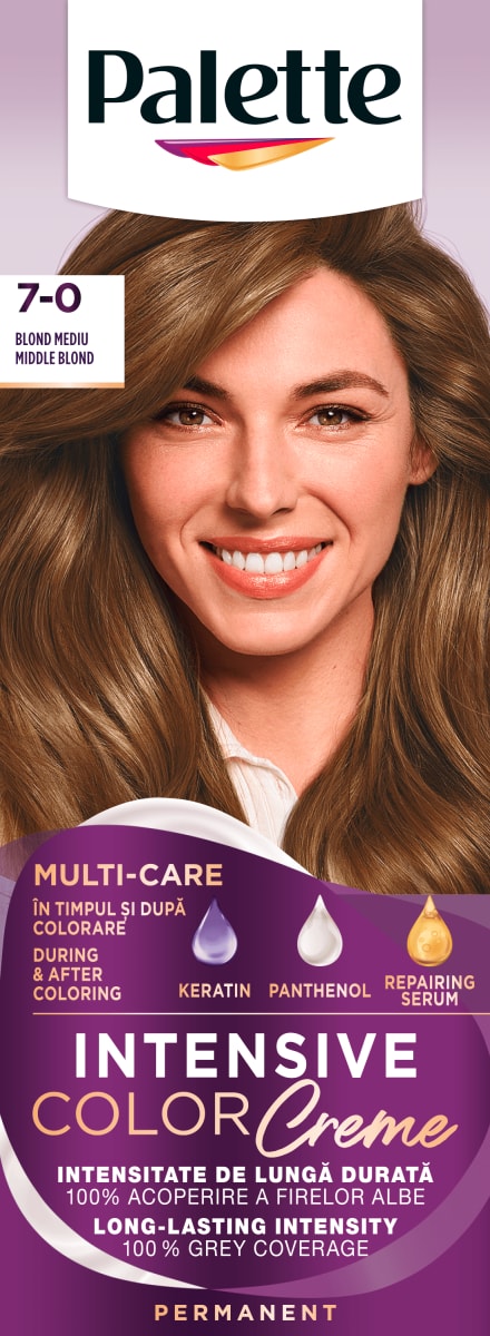 Schwarzkopf Palette INTENSIVE COLOR CREME Vopsea permanentă N6 (7-0 ...