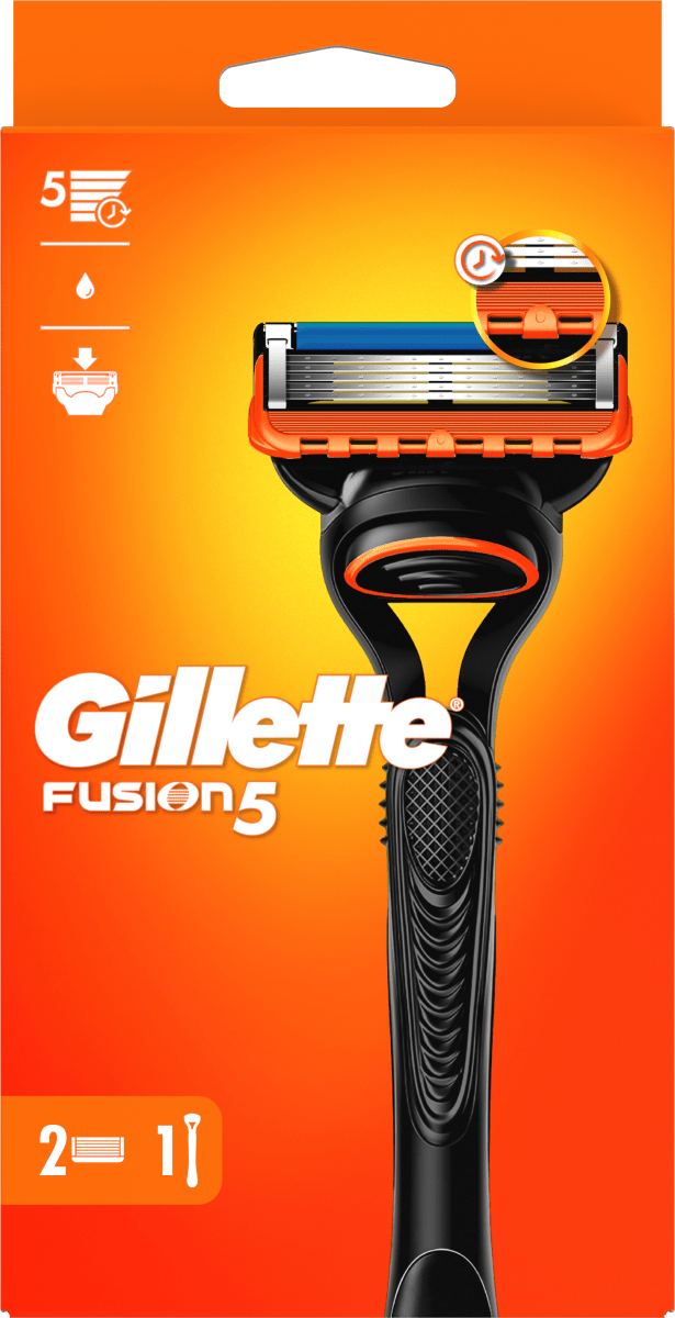 Gillette FUSION5 brijač drška + 2 dopune, 1 kom | dm.rs