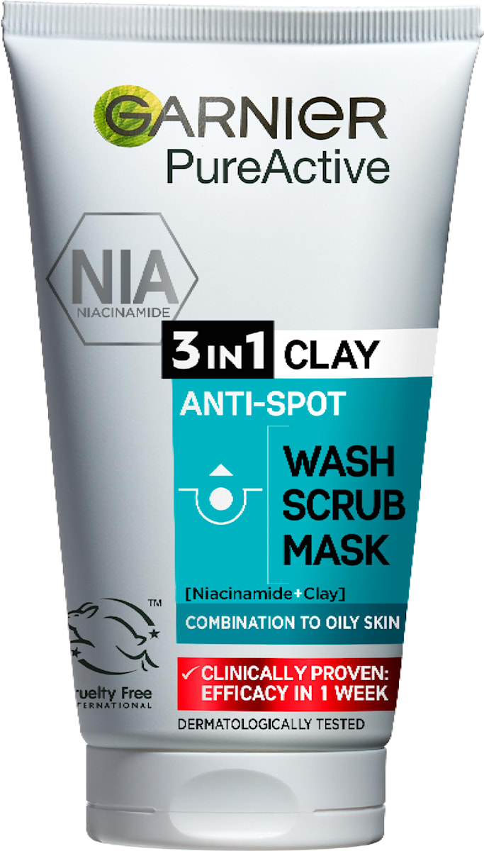 GARNIER PureActive Pure Active 3 în 1 clay gel, 150 ml | dm.ro