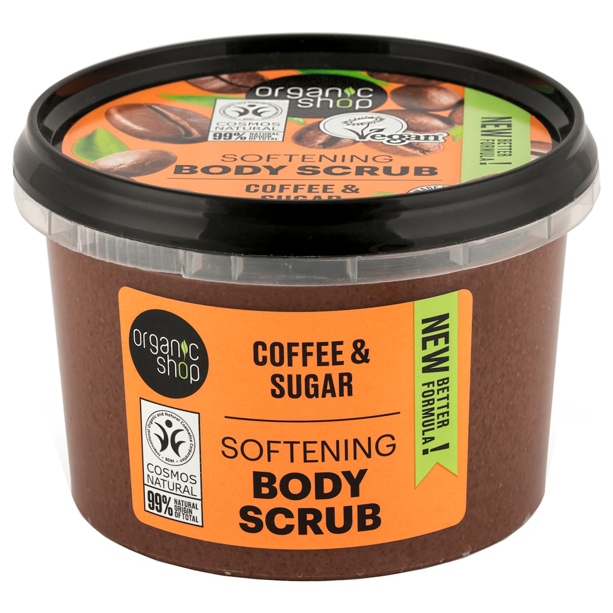 organic shop Scrub de corp cu zahăr și cafea, 250 ml | dm.ro