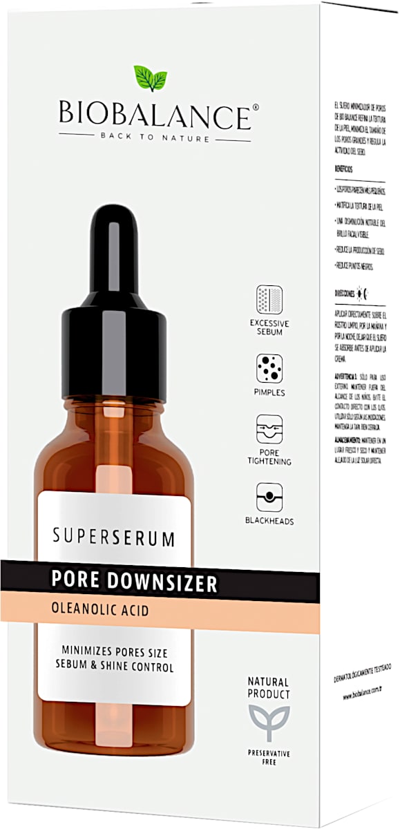 BIOBALANCE Serum pentru tenul gras și pori dilatați, 30 ml | dm.ro