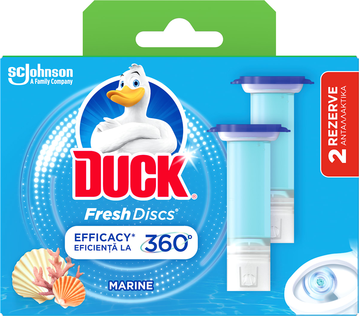 DUCK Odorizant pentru toaletă marin twin, 1 buc | dm.ro