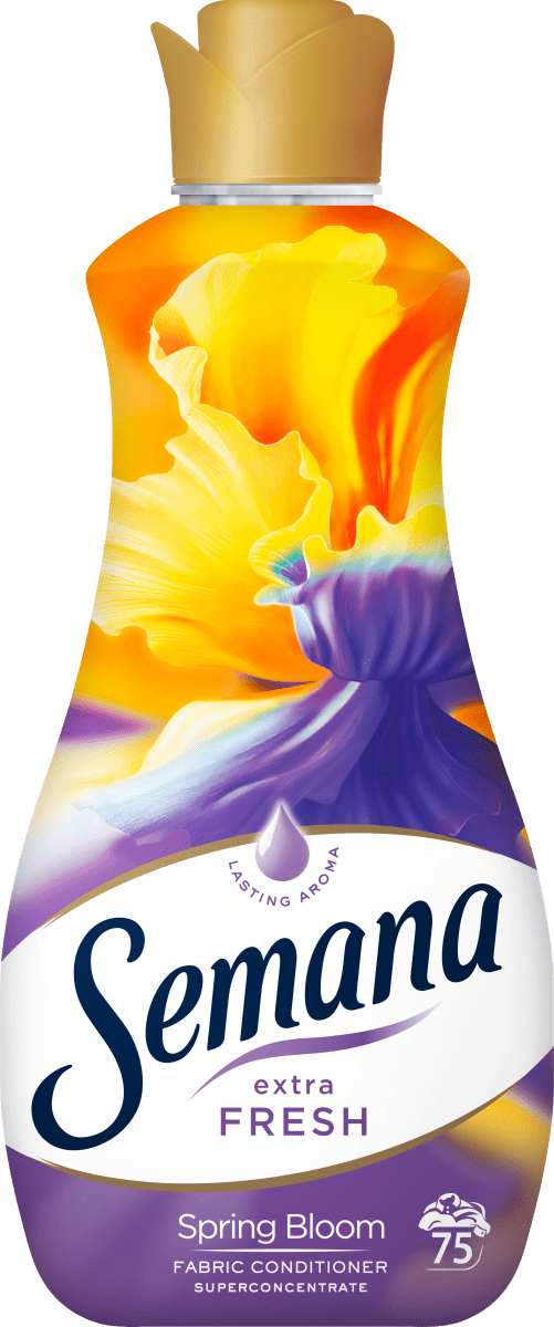 Semana Омекотител за пране Extra Fresh Spring Bloom, 75 пранета, 1,5 L ...