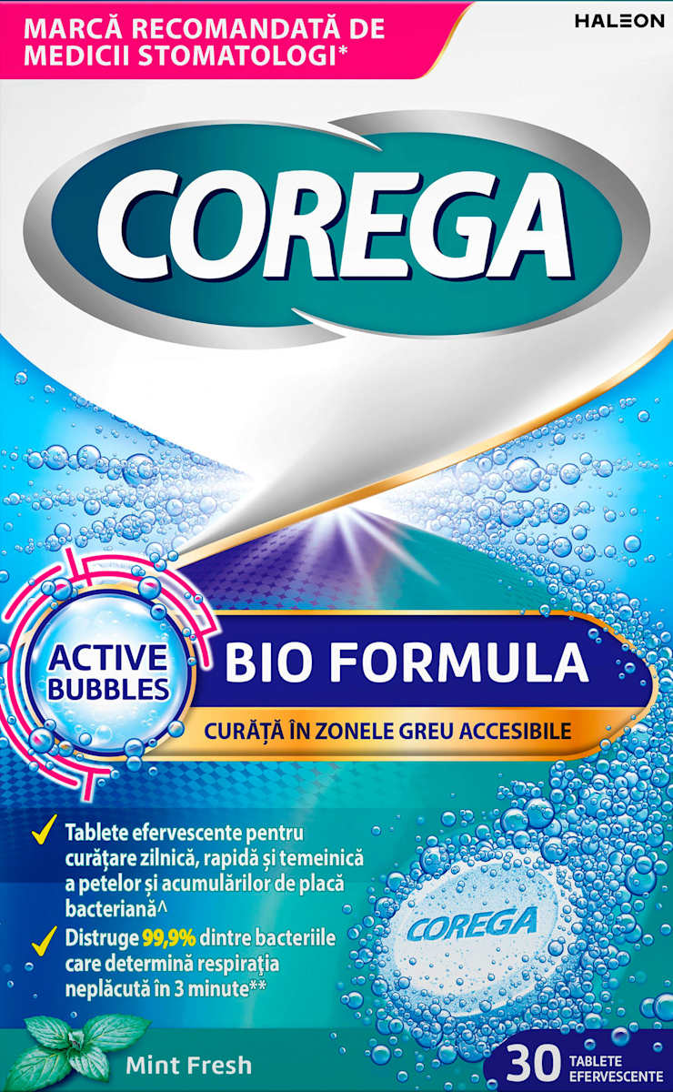 COREGA Tablete proteză bio formula, 106 g | dm.ro