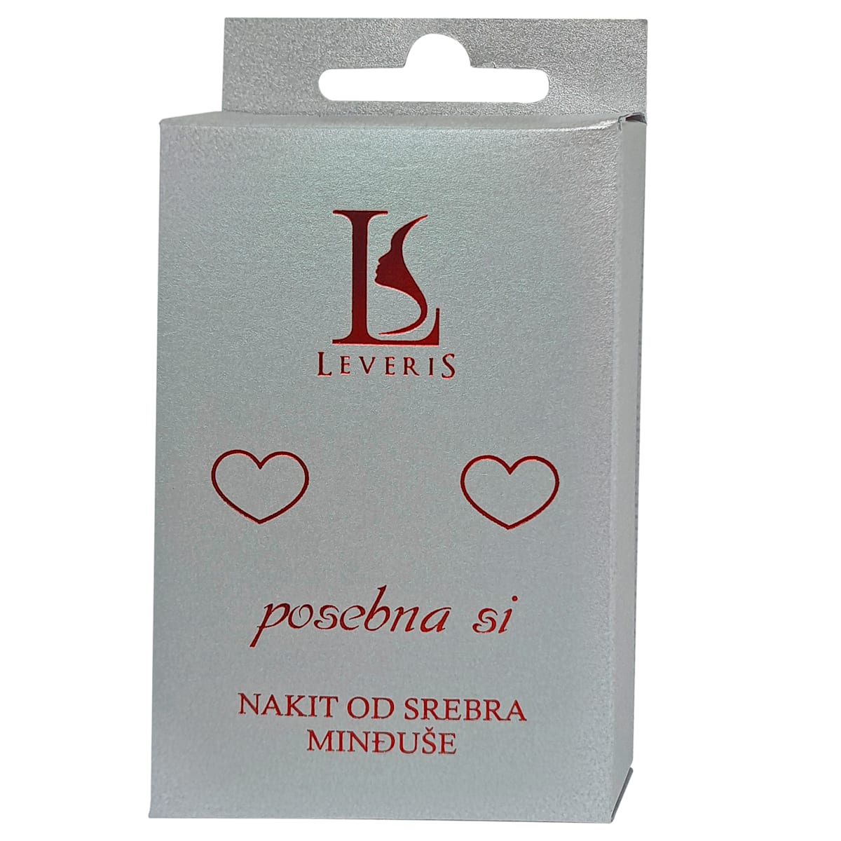LEVERIS jewelry posebna si - srebrne minđuše: srce, 1 kom | dm.rs