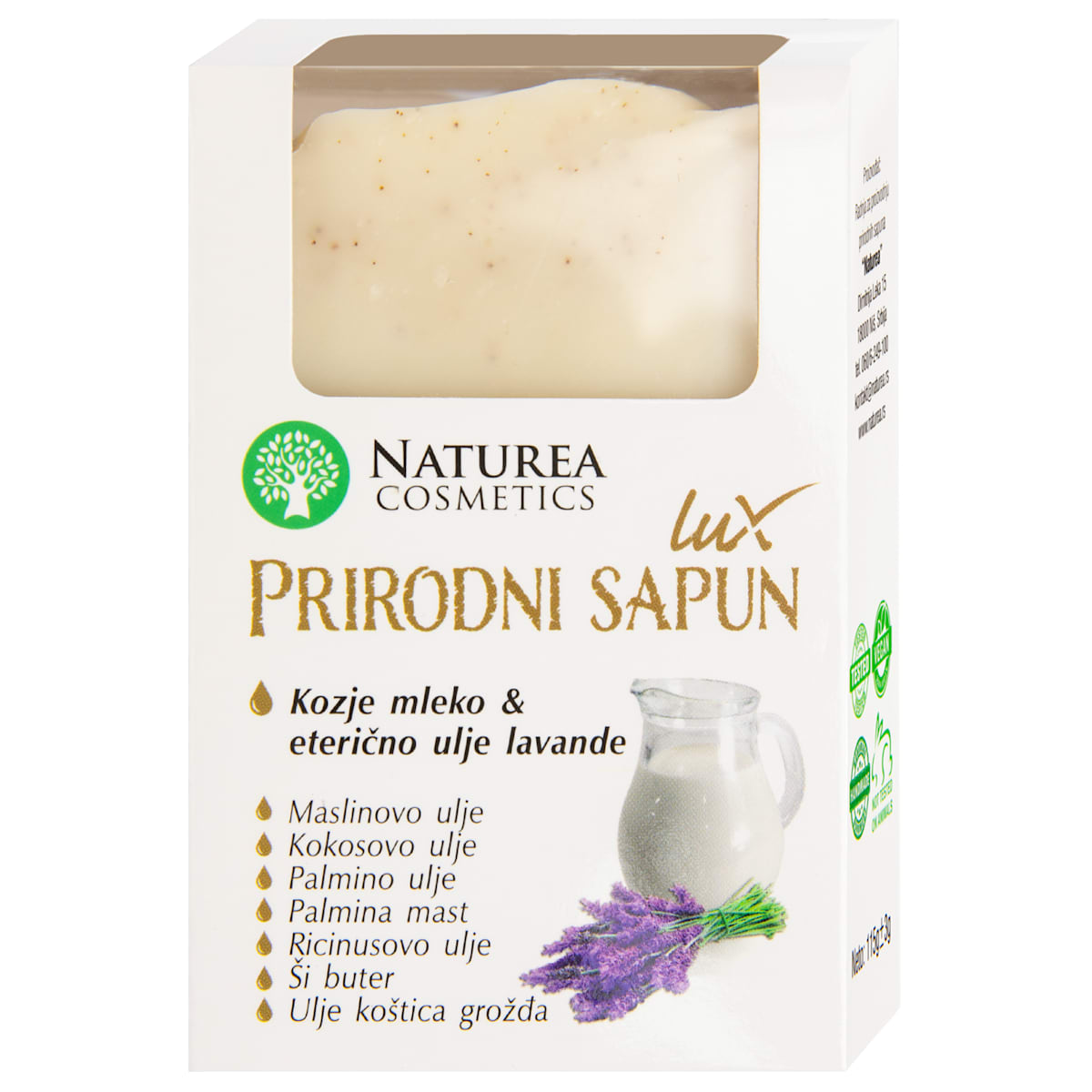NATUREA COSMETICS Lux PRIRODNI sapun kozje mleko i eterično ulje ...