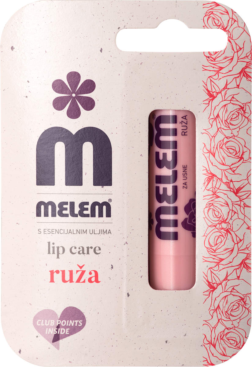 Melem Balzam za ustnice Ruža, 4,5 g | dm.si