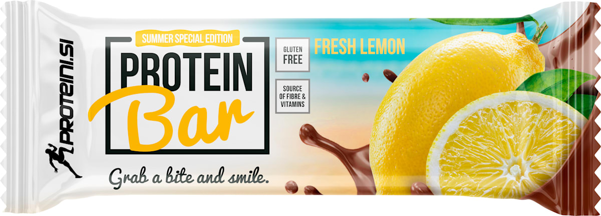 proteini.si Beljakovinska ploščica Fresh Lemon, 55 g | dm.si