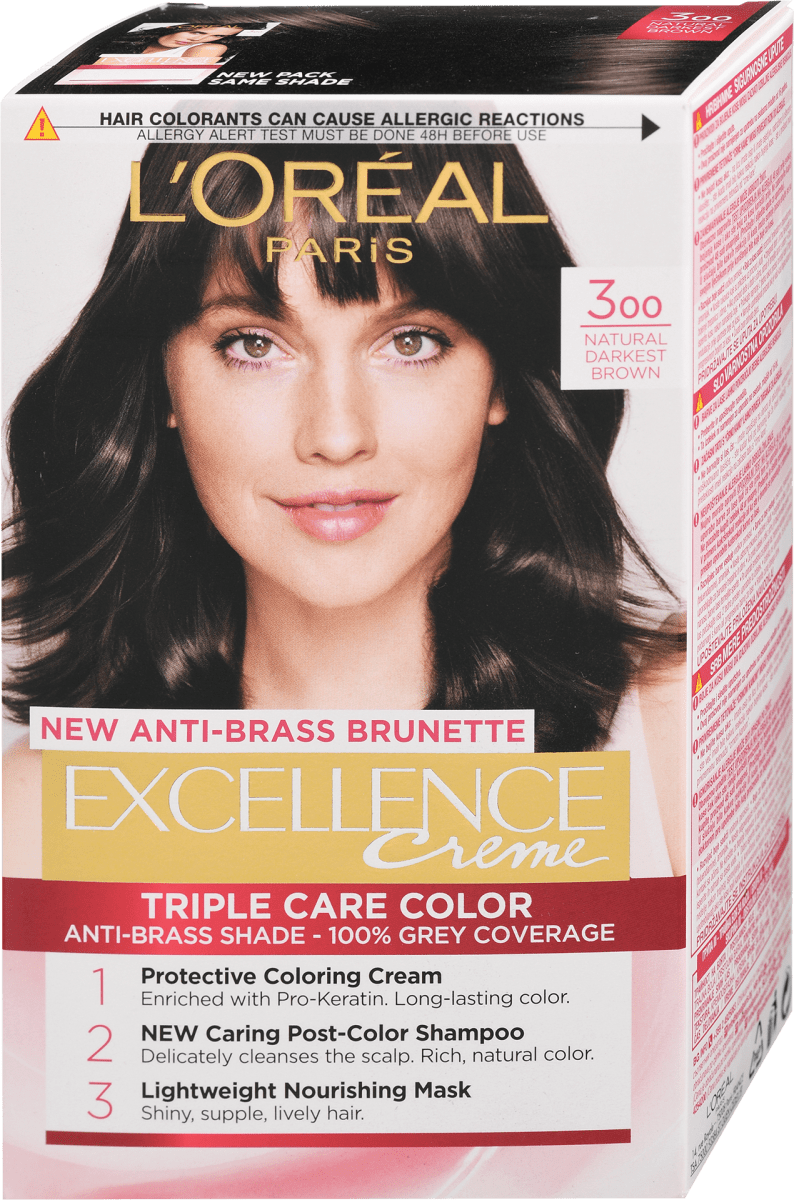 L'ORÉAL PARiS EXCELLENCE Creme Boja za kosu - 300 Natural Darkest Brown ...