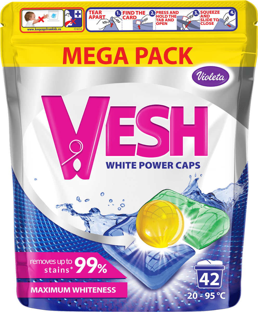 Violeta VESH White Power kapsule za veš, 42 kom. | dm-drogeriemarkt.ba
