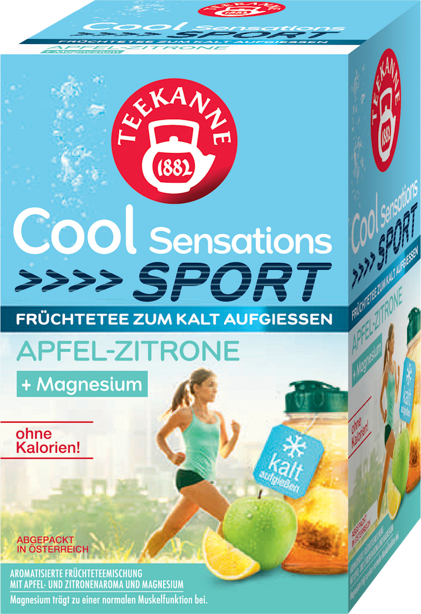 Teekanne Ľadový ovocný čaj Cool Sensations Sport jablko-citrón, 45 g ...