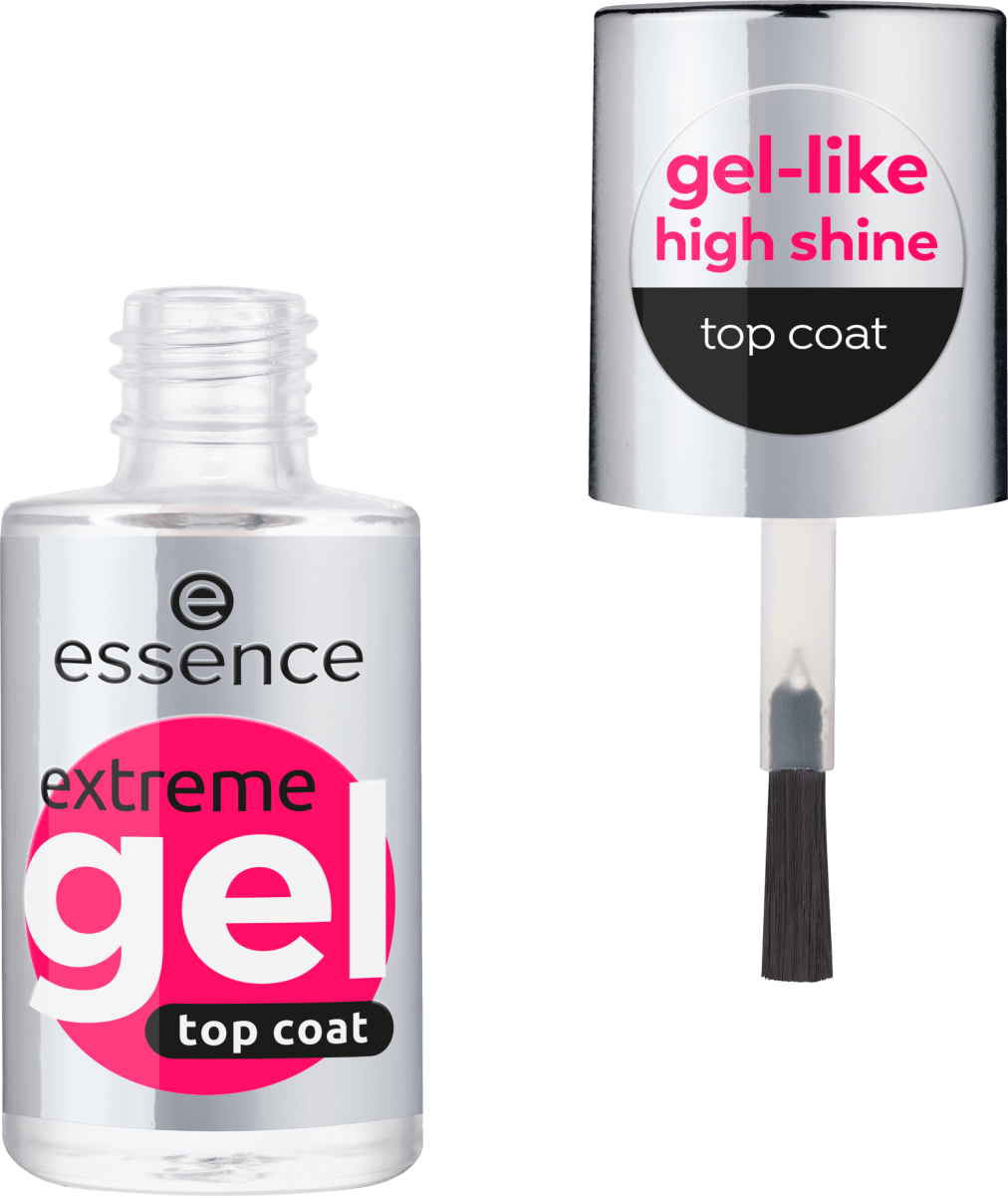 essence krycí lak na nehty Gel Extreme 01 Gloss To Go, 8 ml | dm.cz